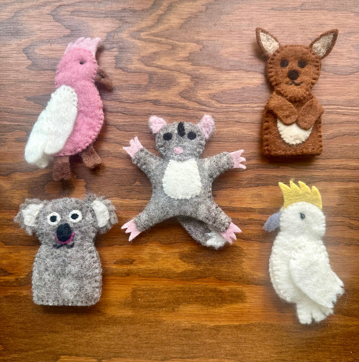 Felt Finger Puppets - Australian Animals Set – Himalayan Connection
