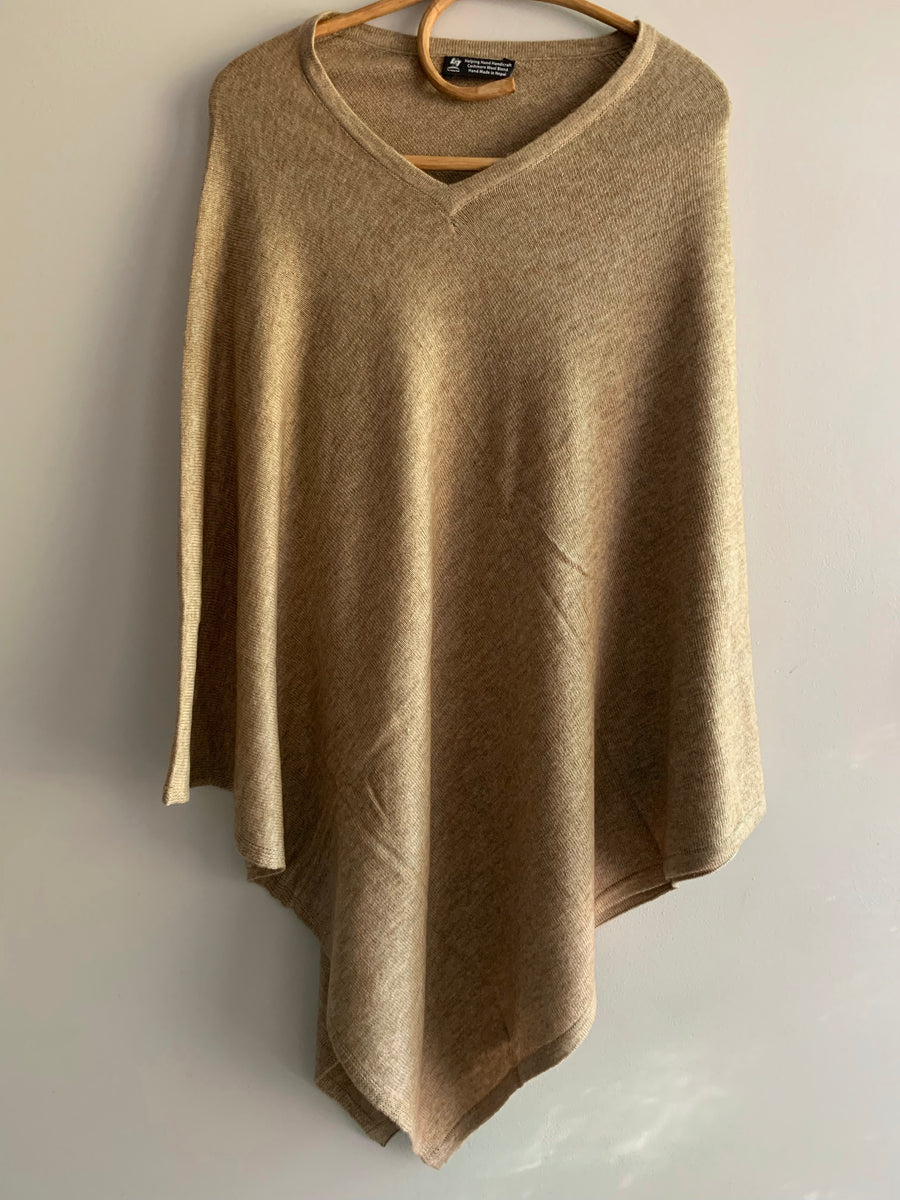 Cashmere Poncho - Helping Hands – Himalayan Connection